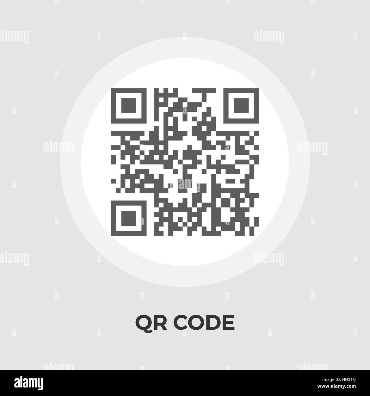 QR code icon vector. Flat icon isolated on the white background ...