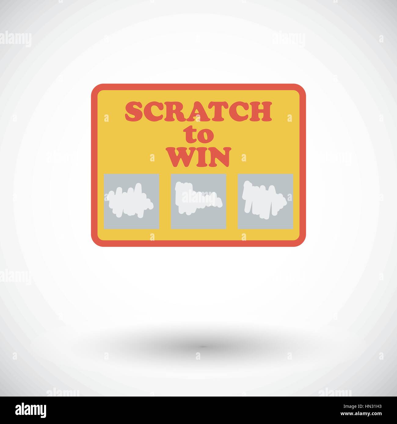 Scratch card icon. Flat vector related icon for web and mobile ...