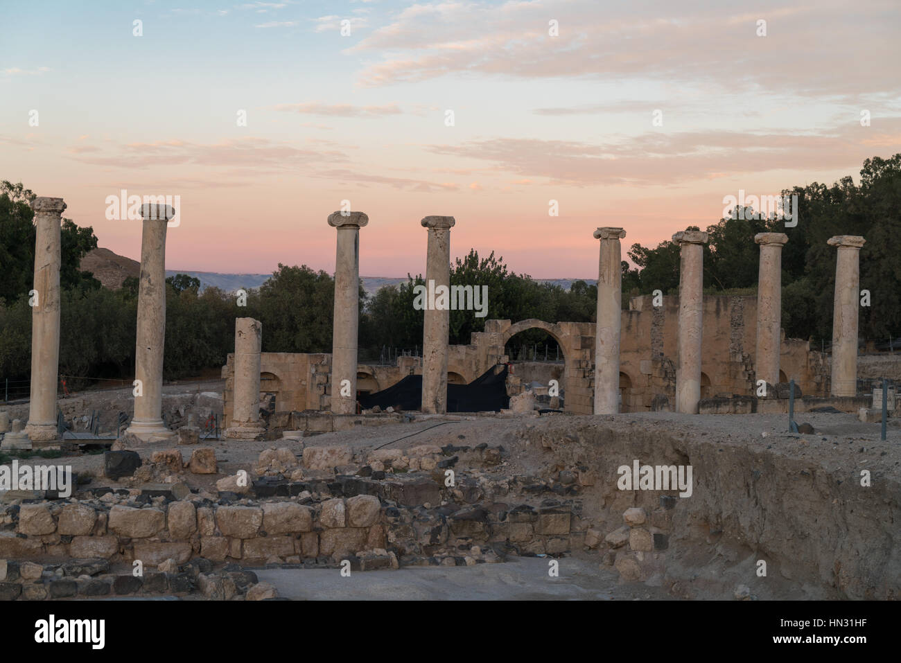 Bet Shean National Park (Scythopolis), Israel Stock Photo - Alamy