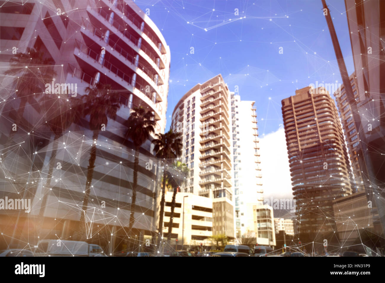 Constellation between stars against buildings in city Stock Photo - Alamy