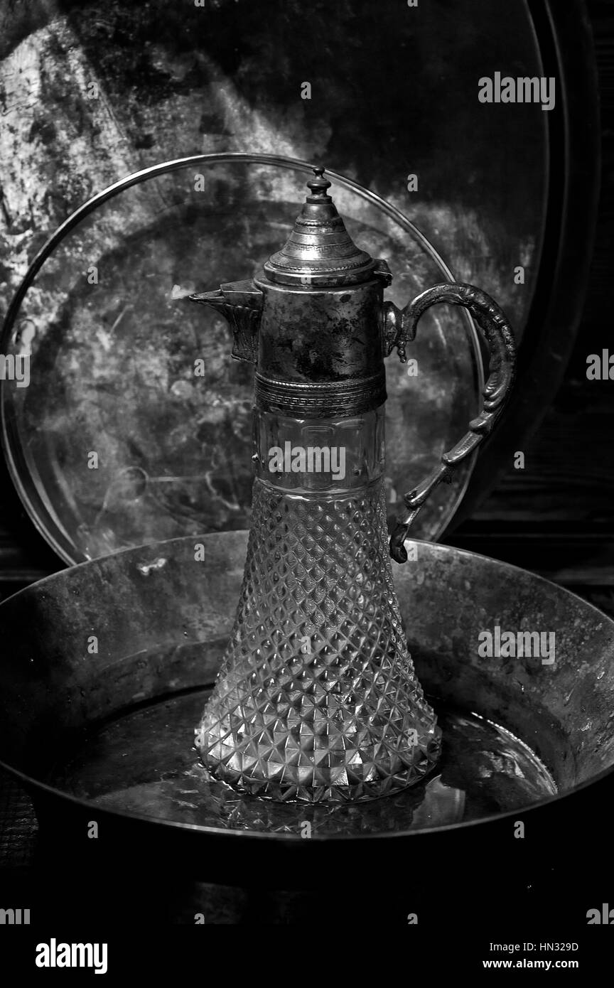 Old glass jug Stock Photo - Alamy