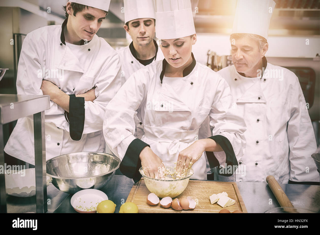 Male students in a kitchen hi-res stock photography and images - Alamy