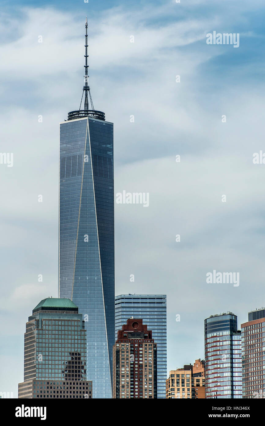 New York City USA Skyline the Big Apple One World center Stock Photo ...