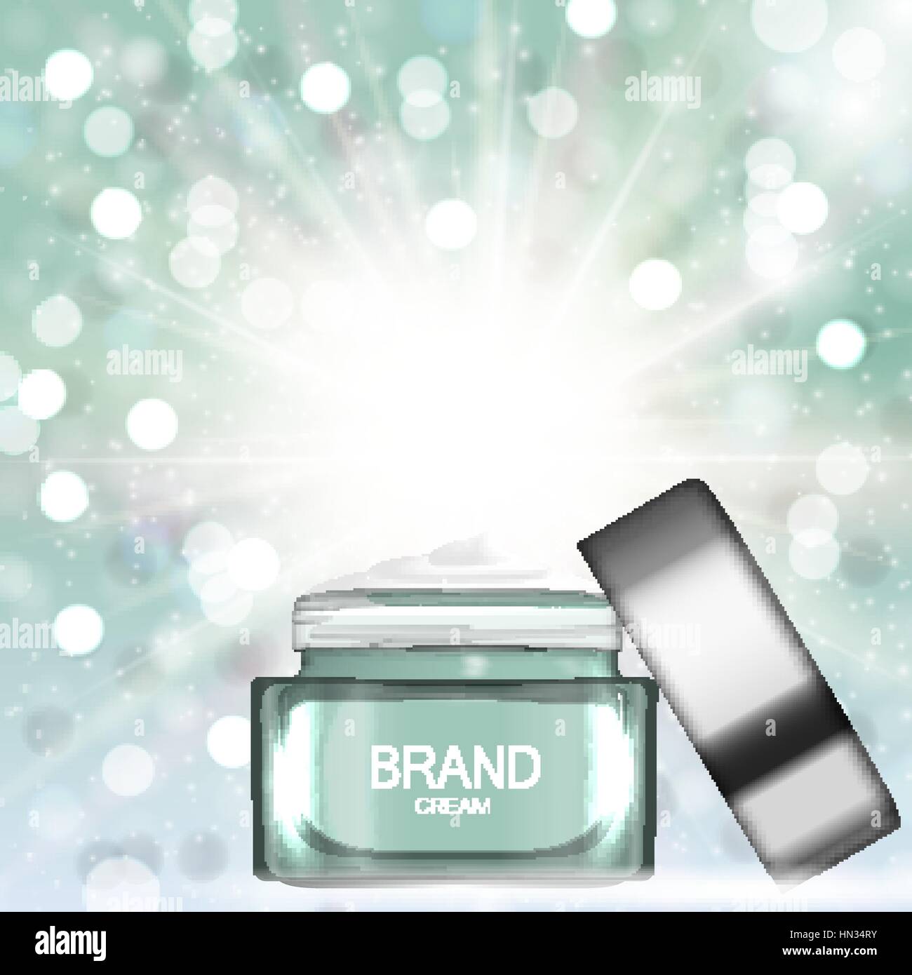 Face Cream Bottle Tube Template for Ads or Magazine Background Stock ...
