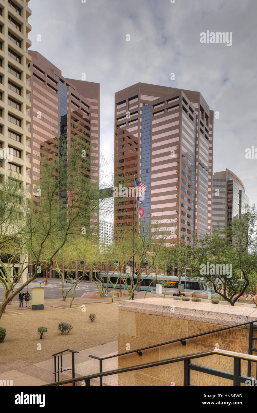 A Vertical of street scene in Phoenix, Arizona Stock Photo - Alamy