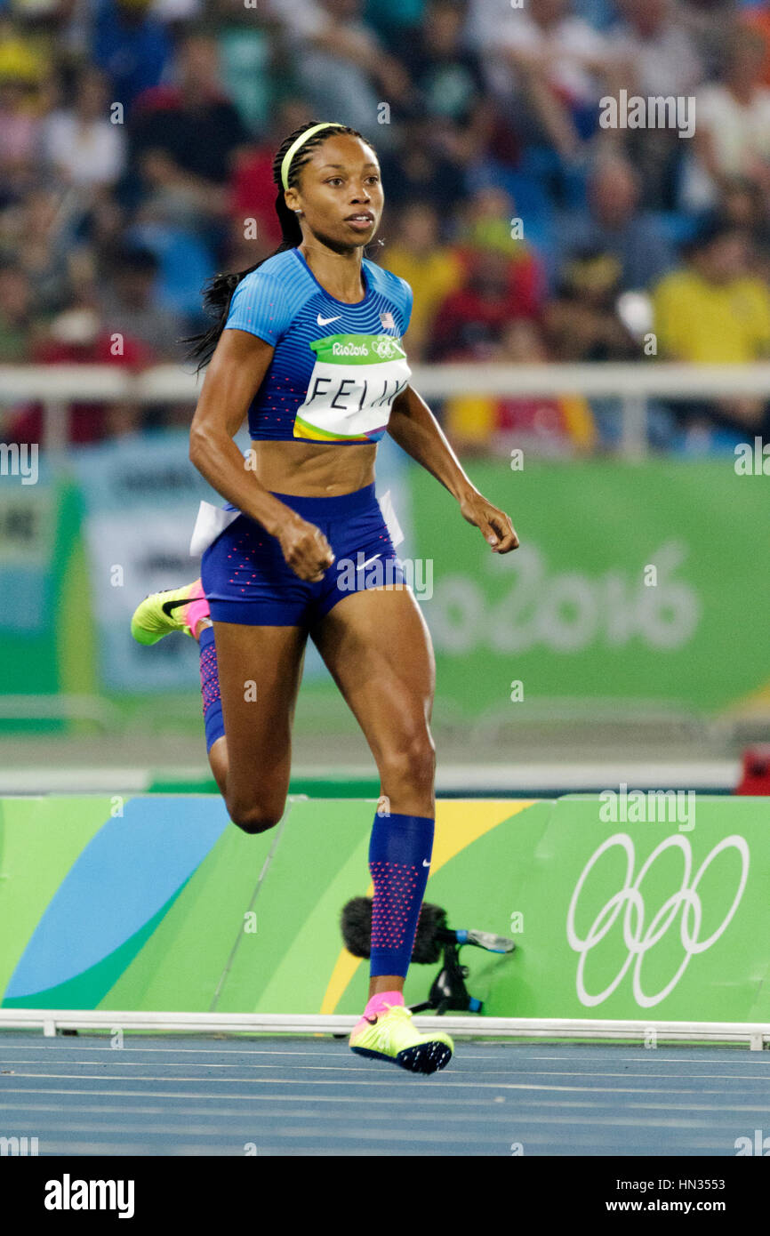 Allyson felix rio hi-res stock photography and images - Alamy