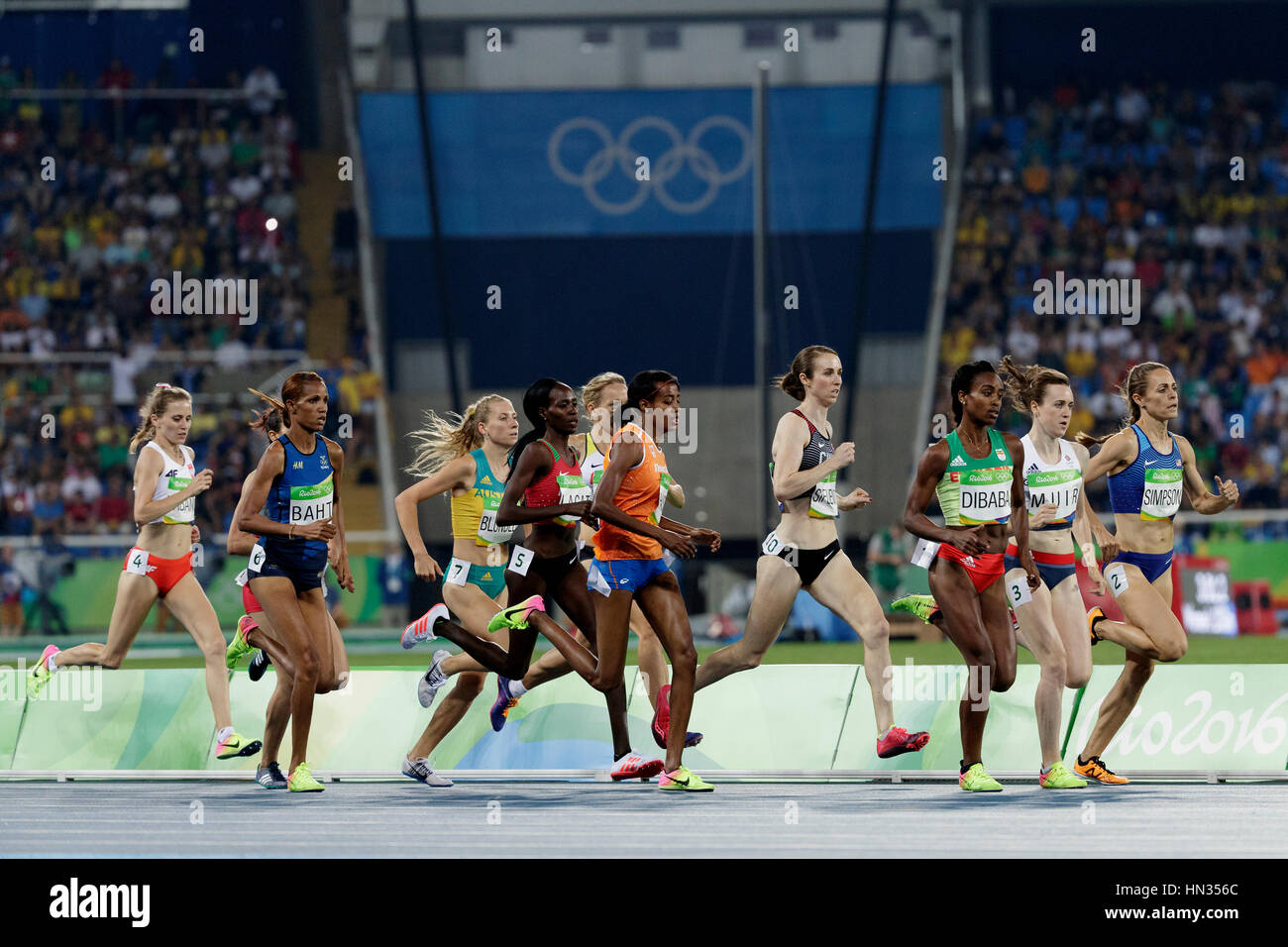 Rio de Janeiro, Brazil. 14 August 2016. Athletics, Jennifer Simpson ...