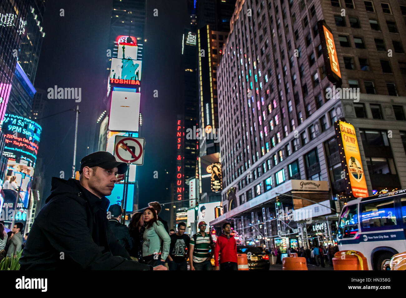 Times square 2014 view hi-res stock photography and images - Alamy