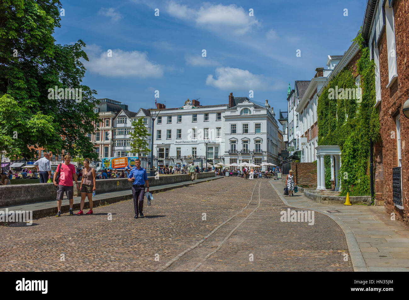 Historic Exeter on a summer day Stock Photo - Alamy