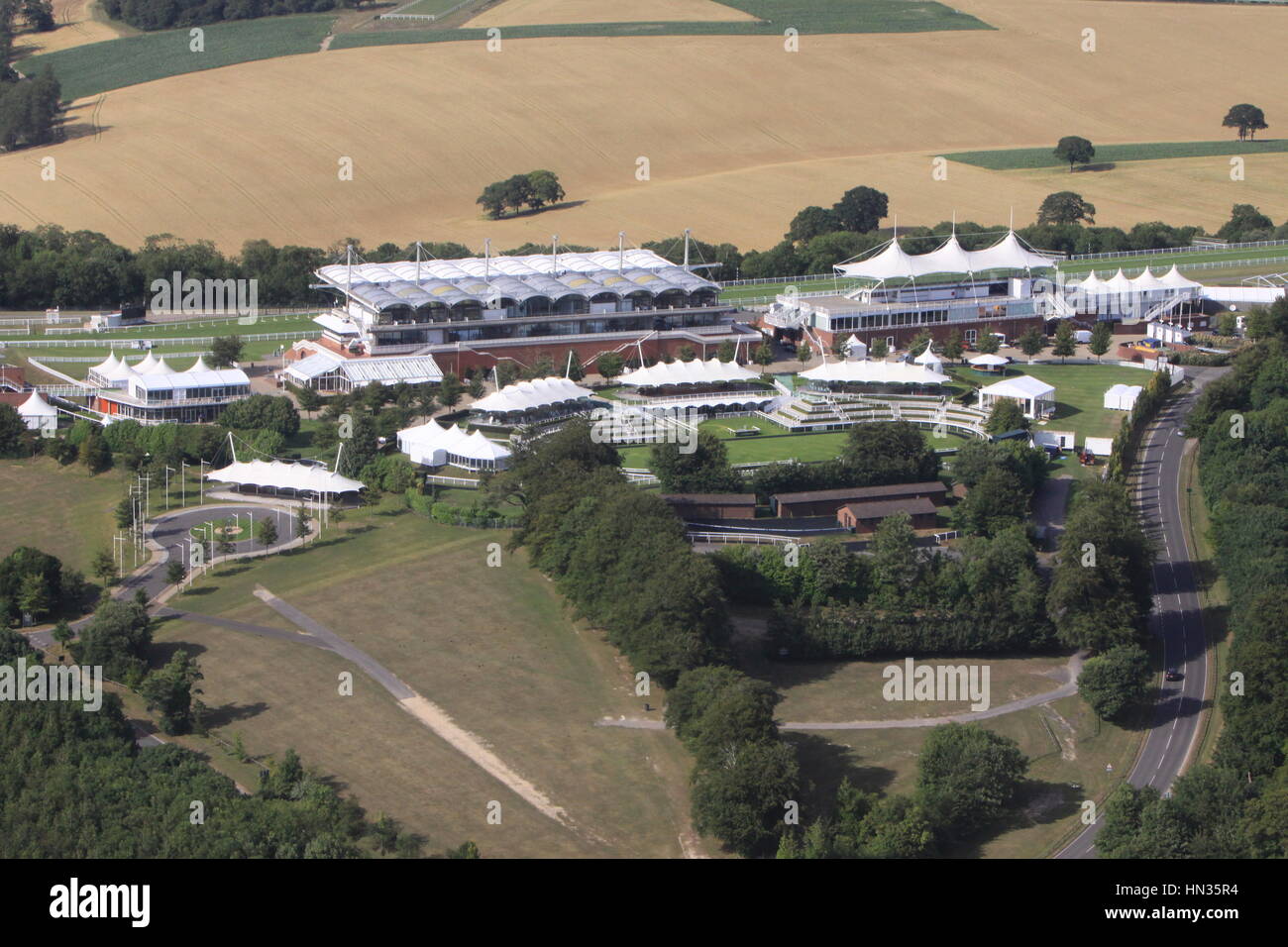 Aerial view goodwood racecourse hi-res stock photography and images - Alamy
