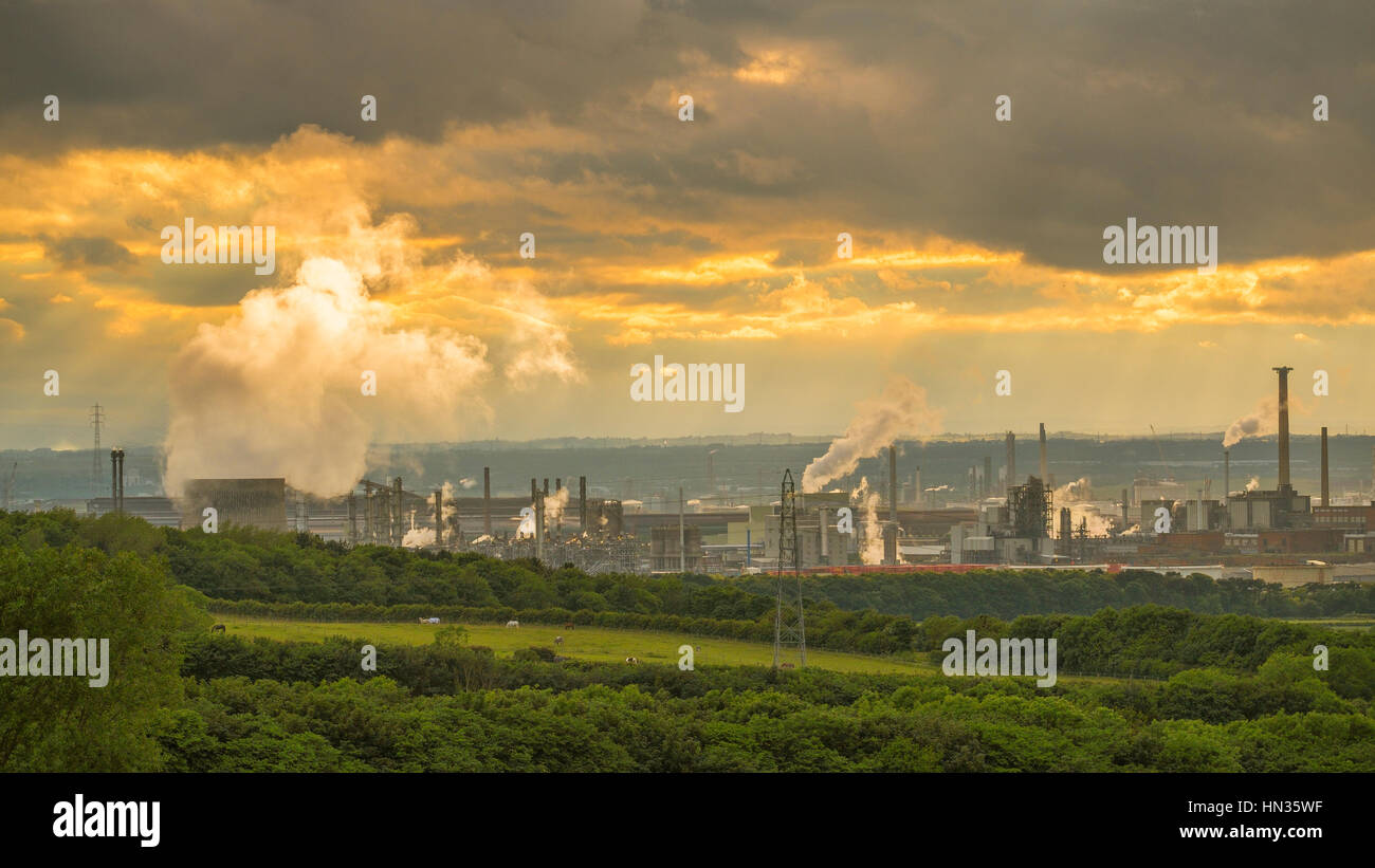 Teesside industrial chimneys hi-res stock photography and images - Alamy