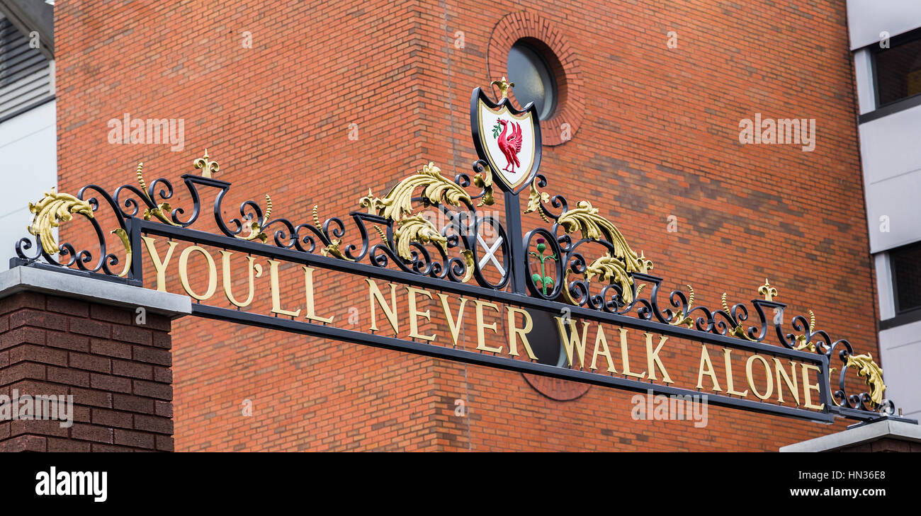The Shankly Gates outside Anfield football stadium Stock Photo - Alamy