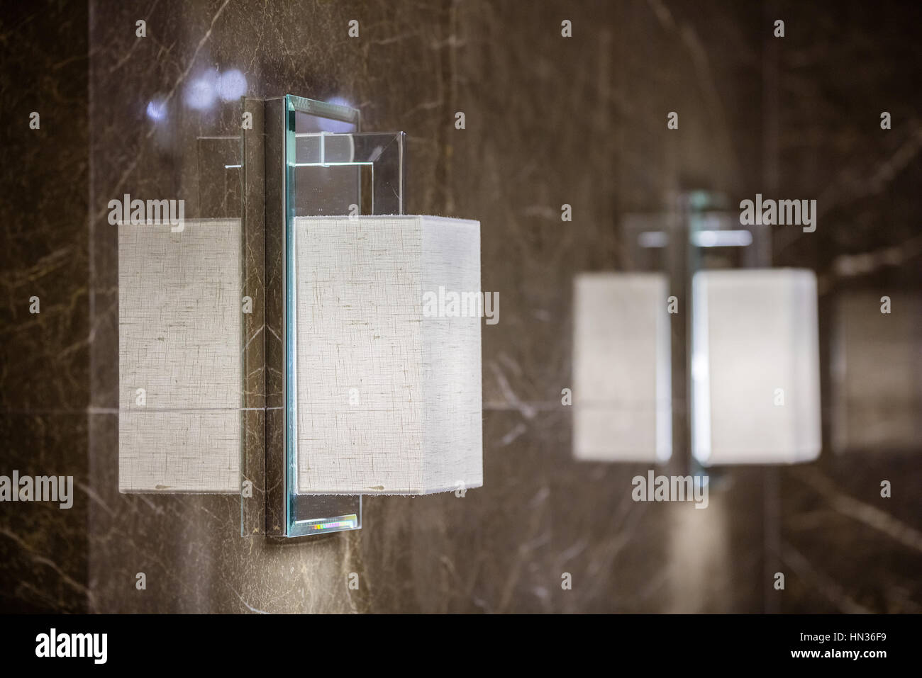 Bracket wall lights Stock Photo - Alamy