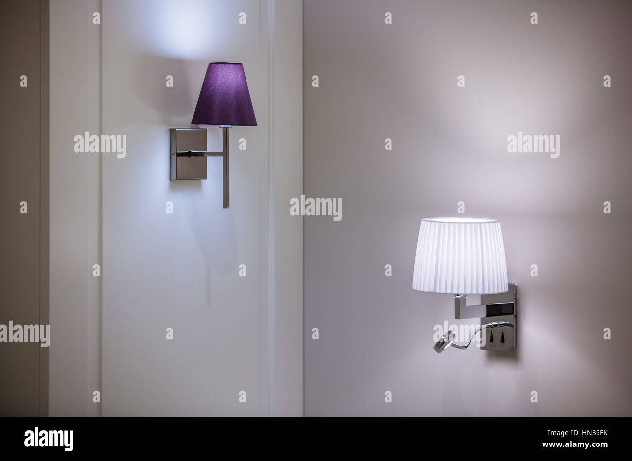 Bracket wall lights Stock Photo - Alamy