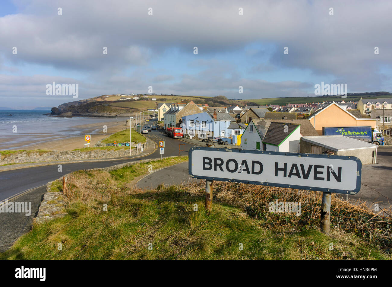 Entrance sign to the village hi-res stock photography and images - Alamy