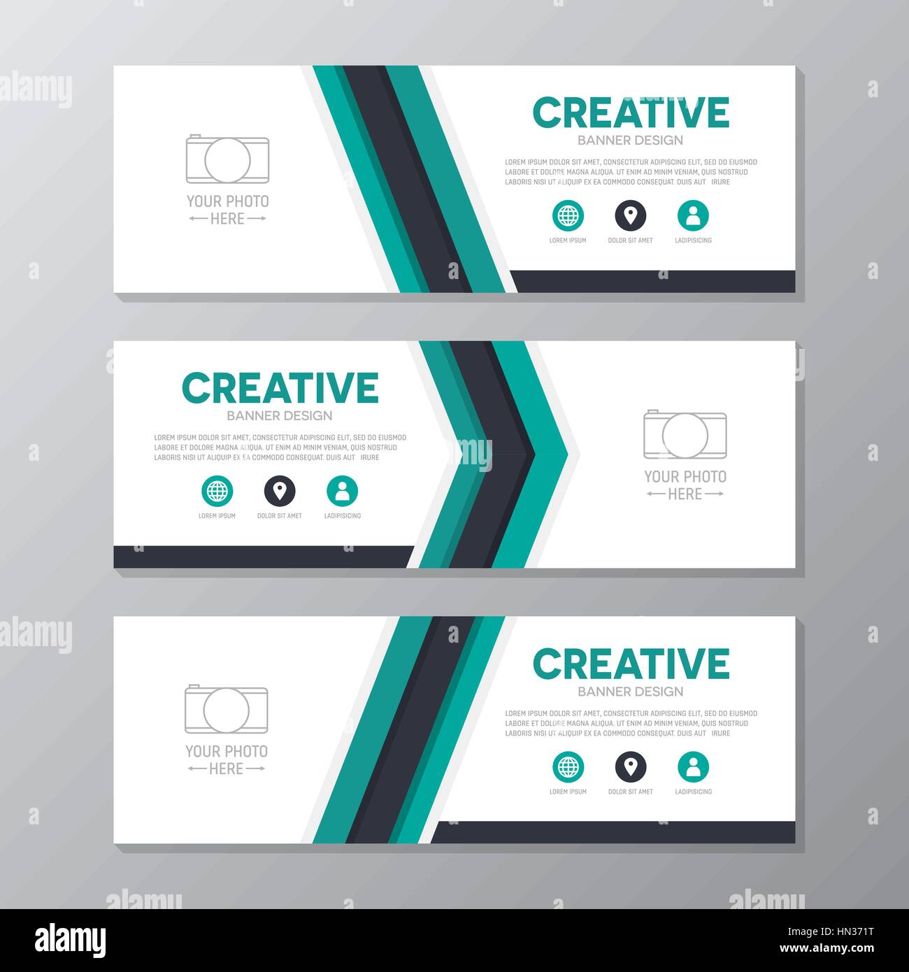 Vector geometric cover header background template for website design ...