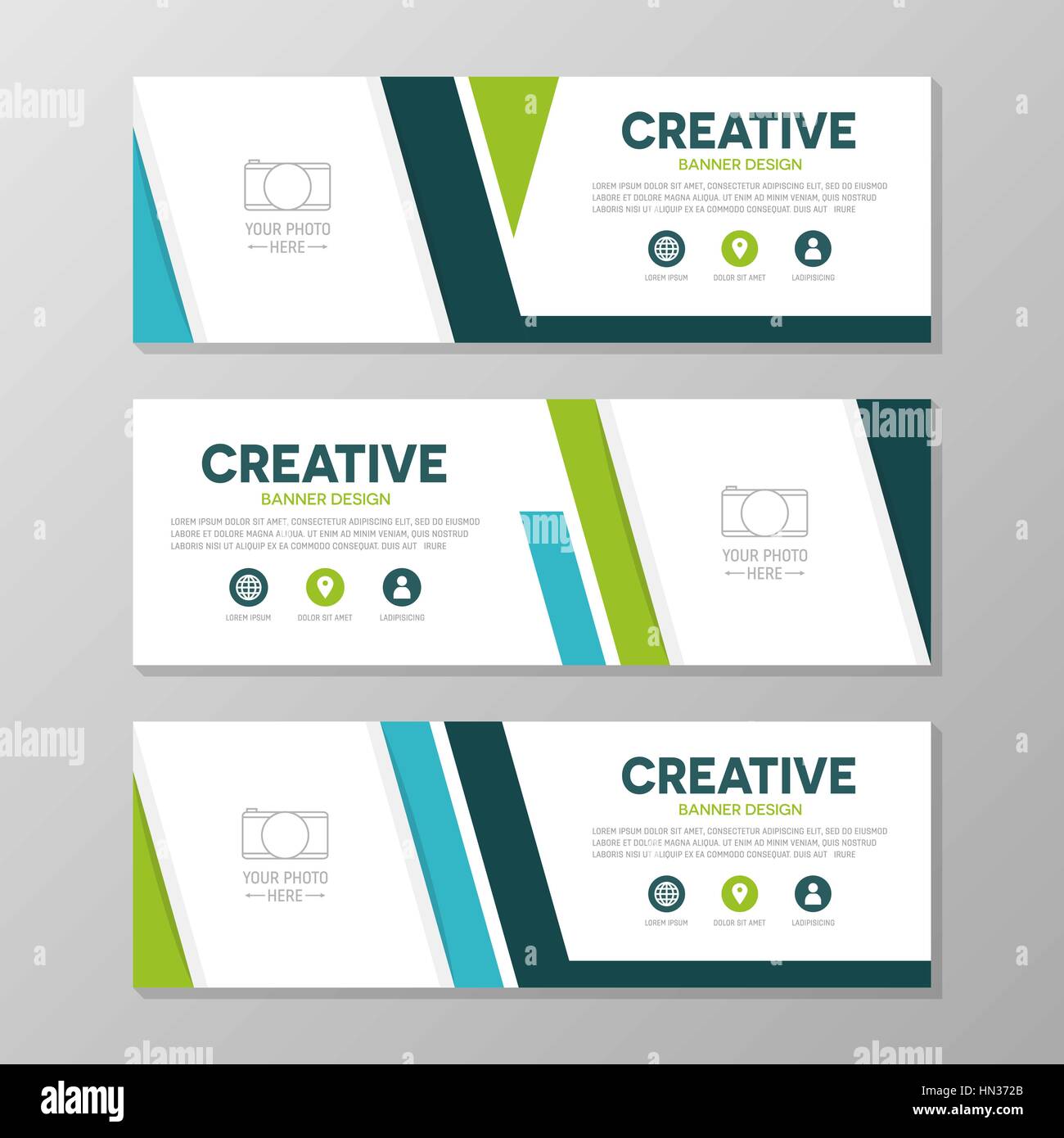 Vector geometric cover header background template for website design ...