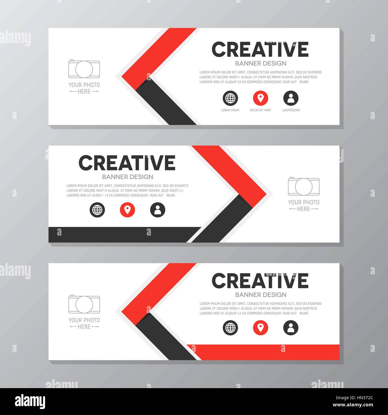 Vector geometric cover header background template for website design ...