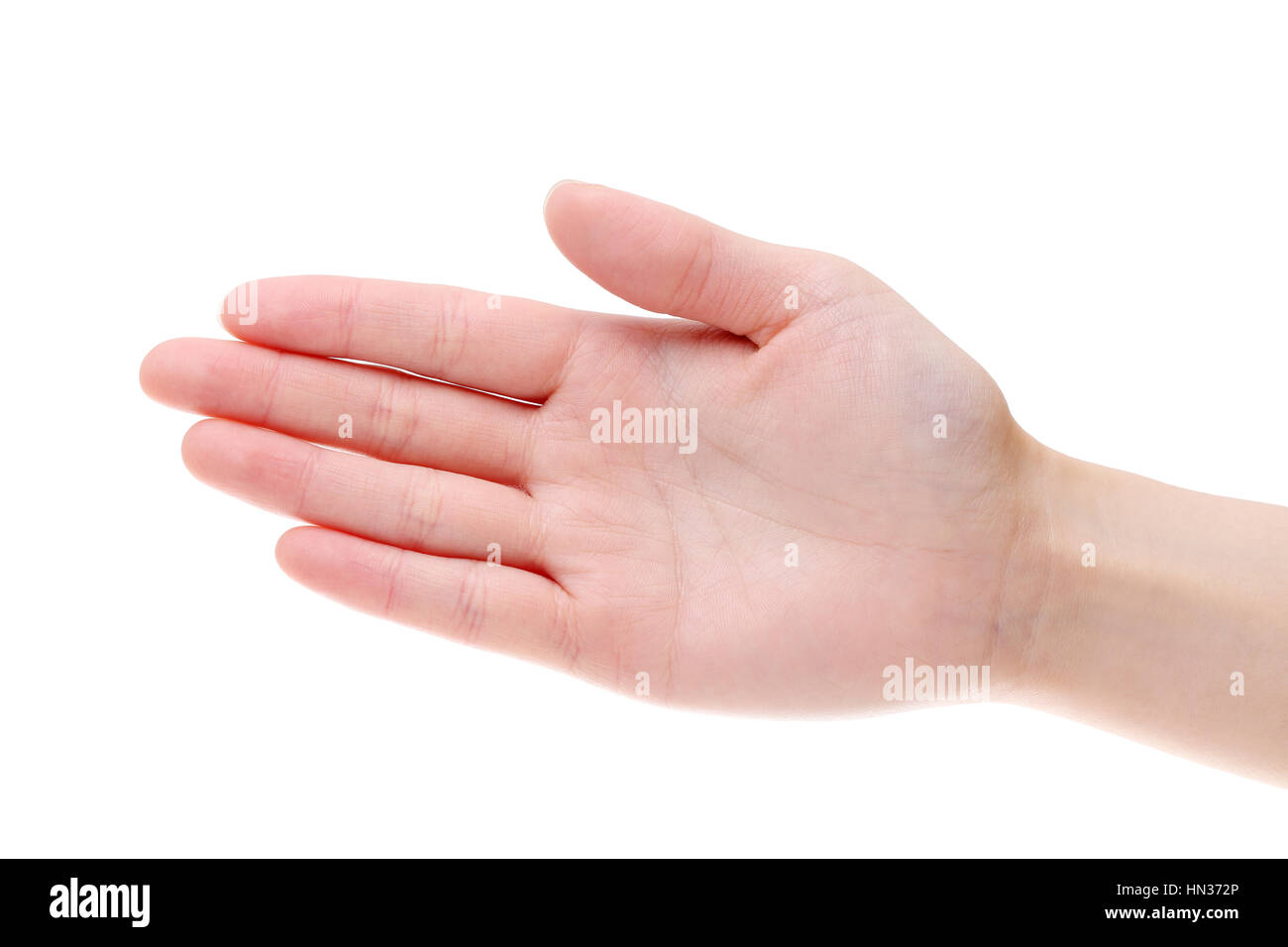 woman hand palm closeup isolated on white background Stock Photo - Alamy