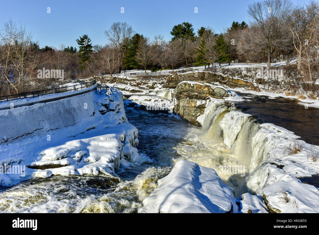 Hog's Back falls located on the Rideau River in Hog's Back park in ...
