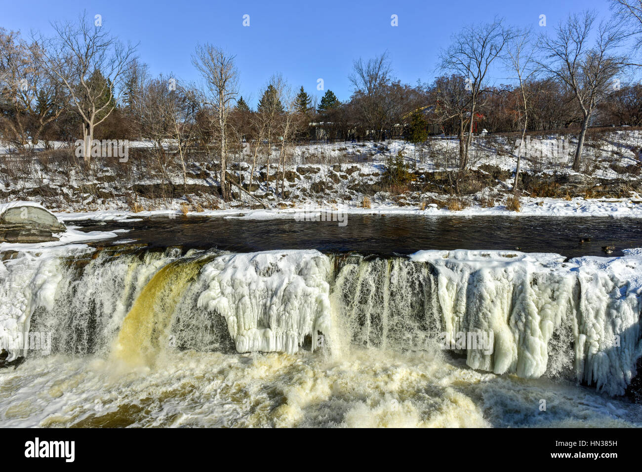 Hog's Back falls located on the Rideau River in Hog's Back park in ...