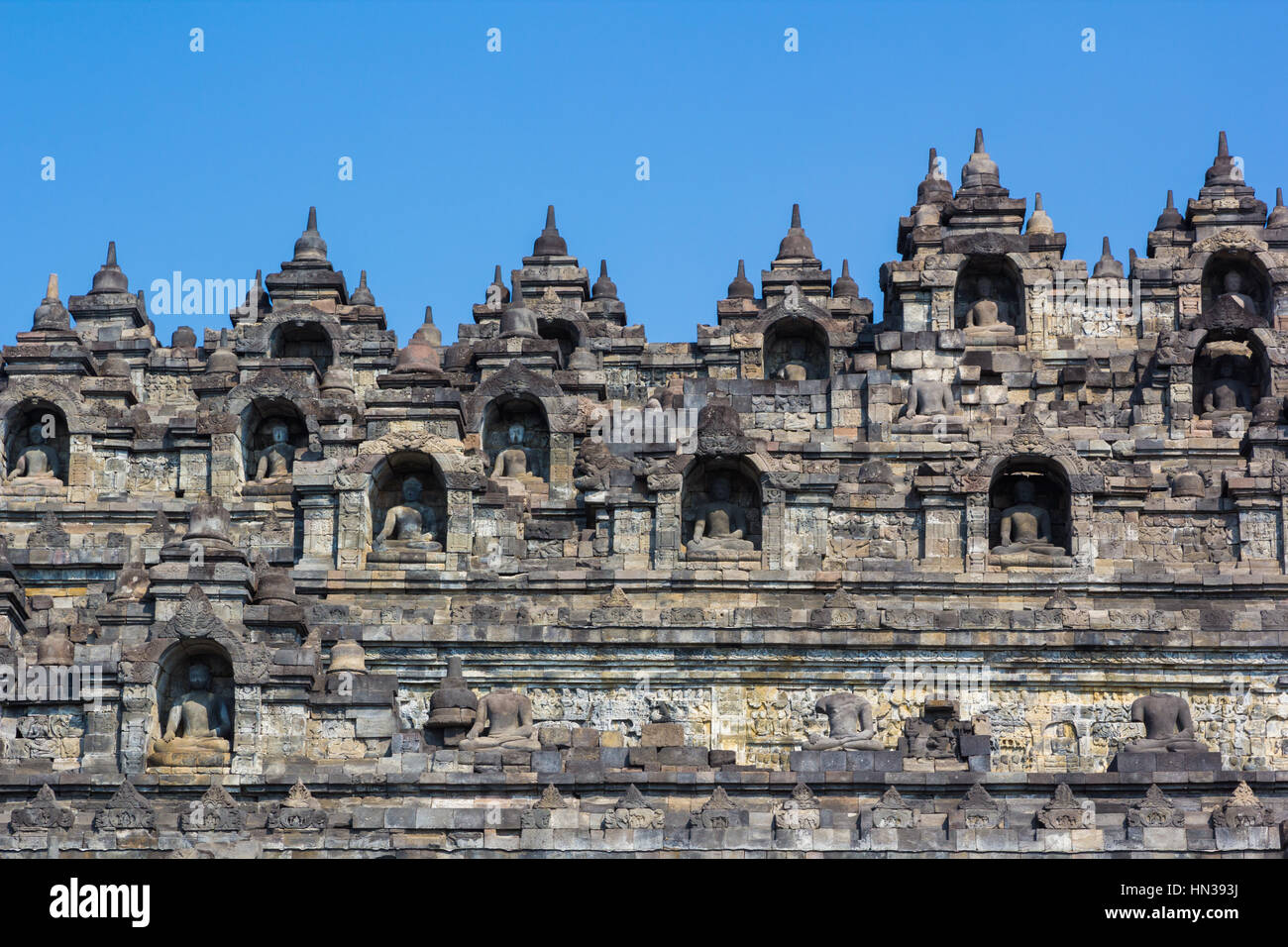 Borobudur Temple at day time, Yogyakarta, Java, Indonesia Stock Photo ...