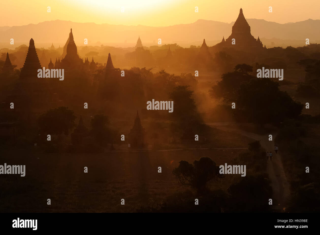 The ruins of the temples in Bagan, Myanmar (Burma Stock Photo - Alamy