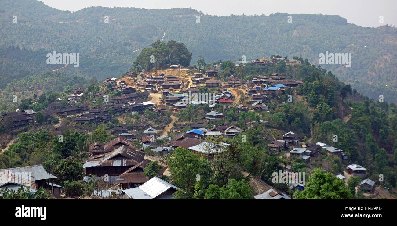 Green hill valley burma hi-res stock photography and images - Alamy
