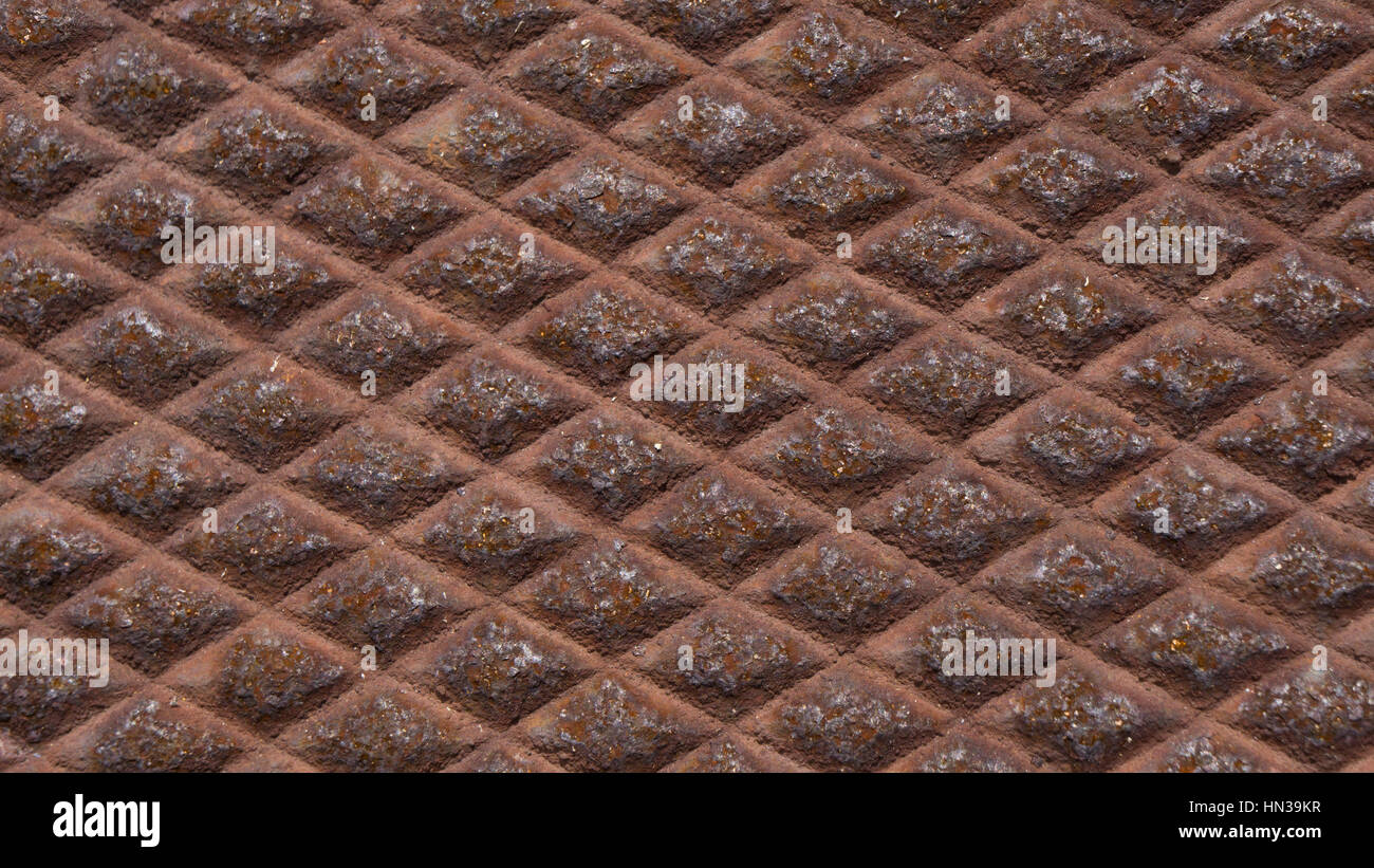 Rusty diamond pattern Stock Photo - Alamy