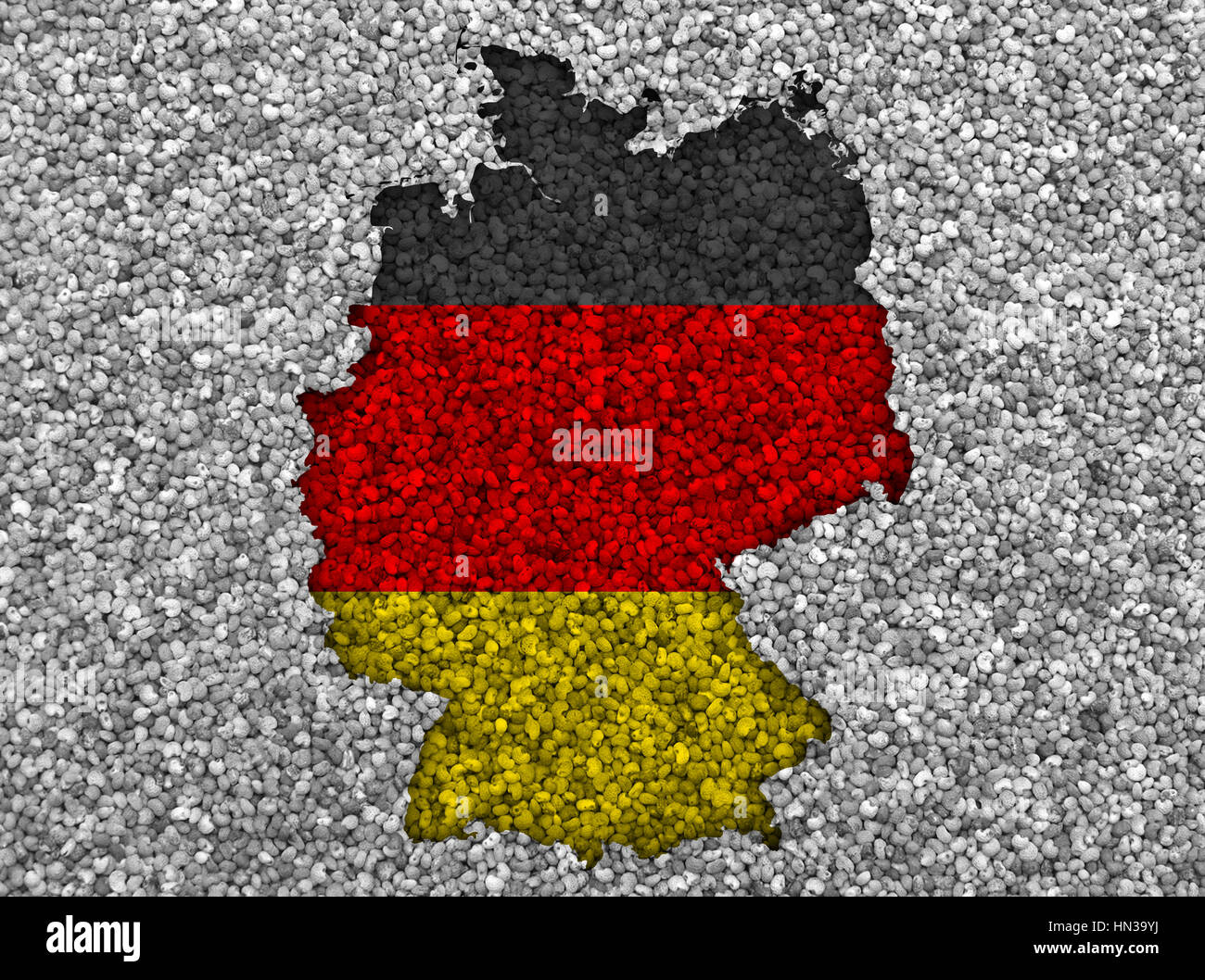 Textured map of Germany in nice colors Stock Photo - Alamy