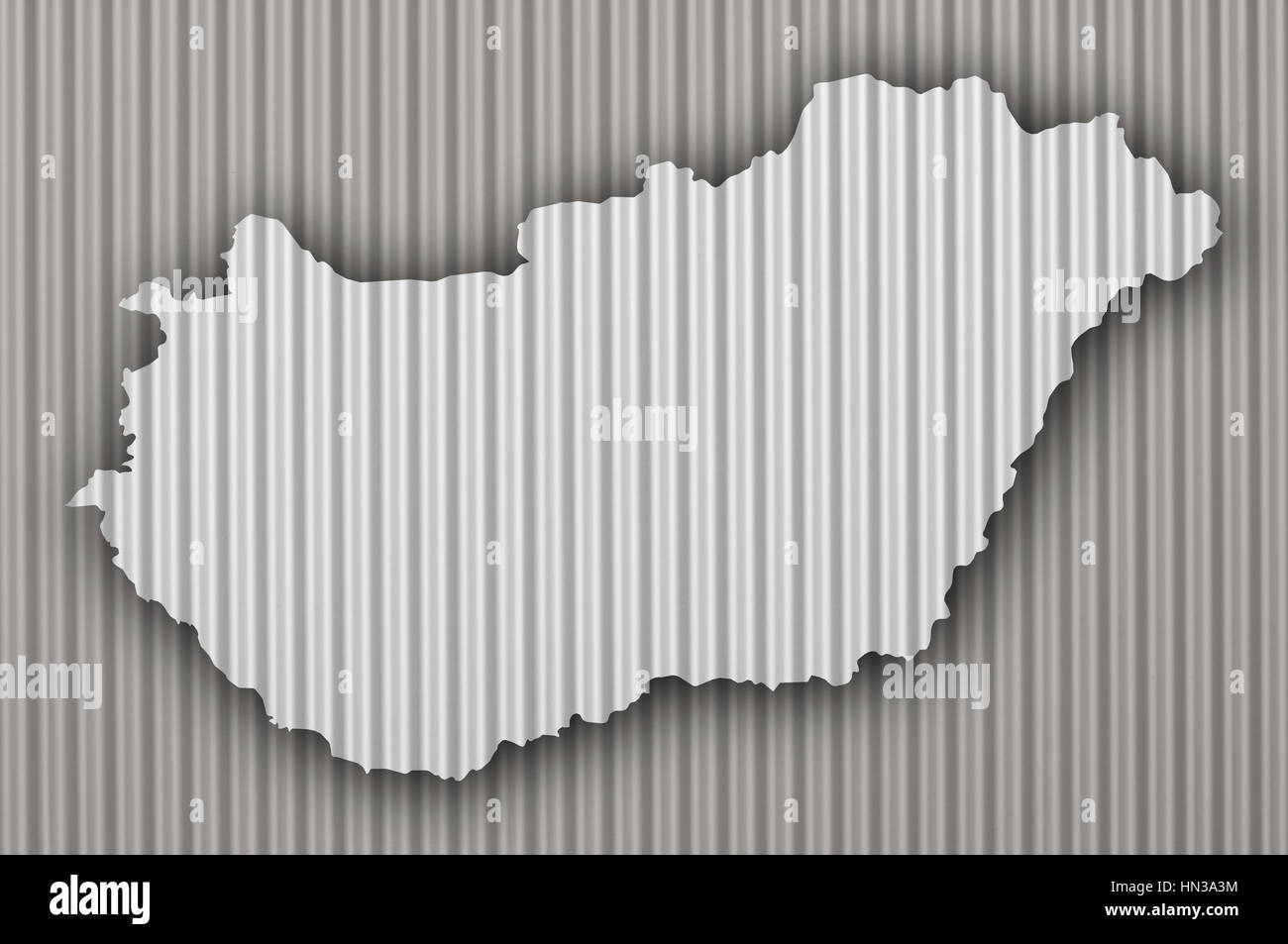 Textured map of Hungary in nice colors Stock Photo - Alamy