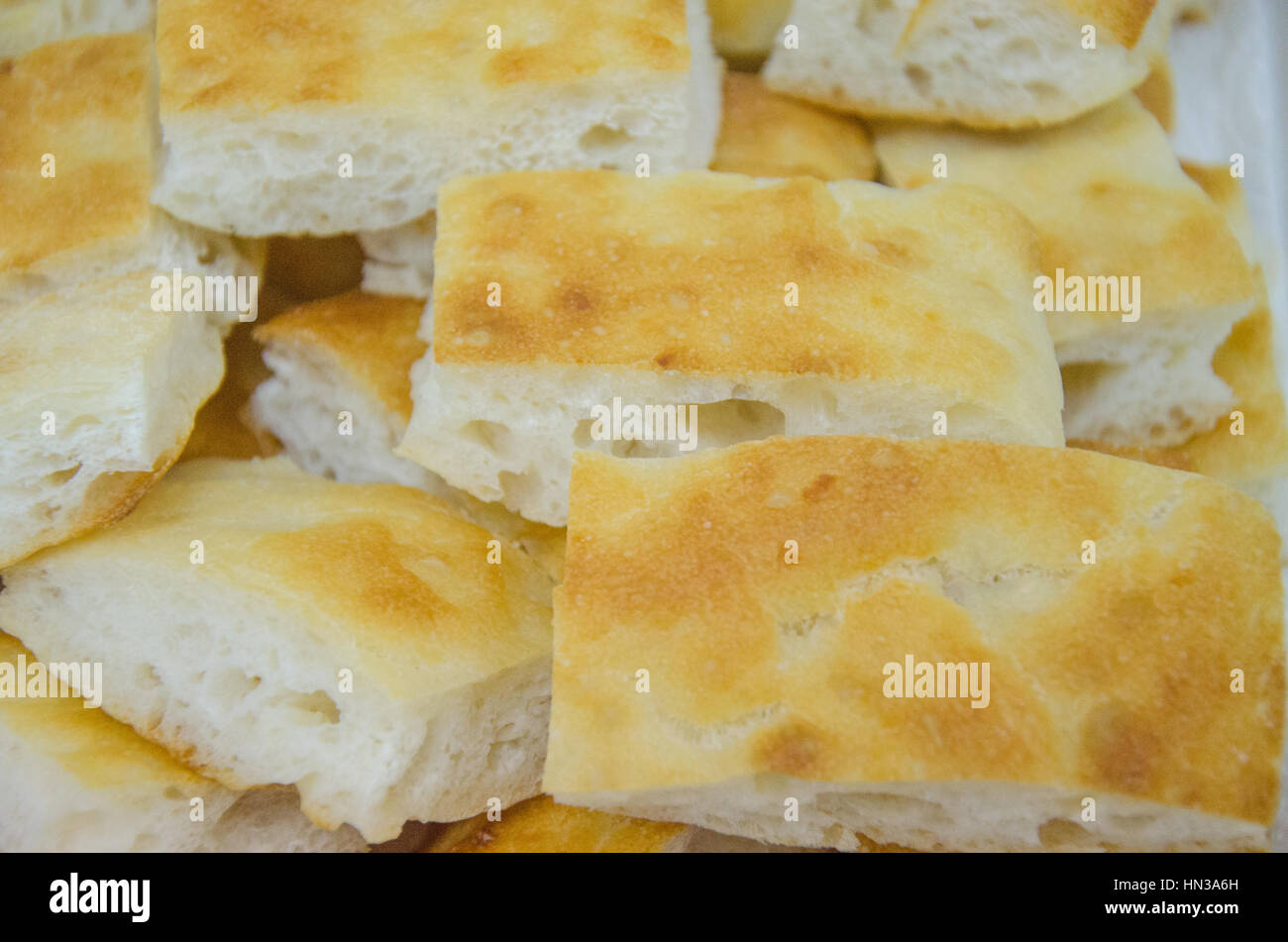 Ligurian focaccia bread Stock Photo - Alamy