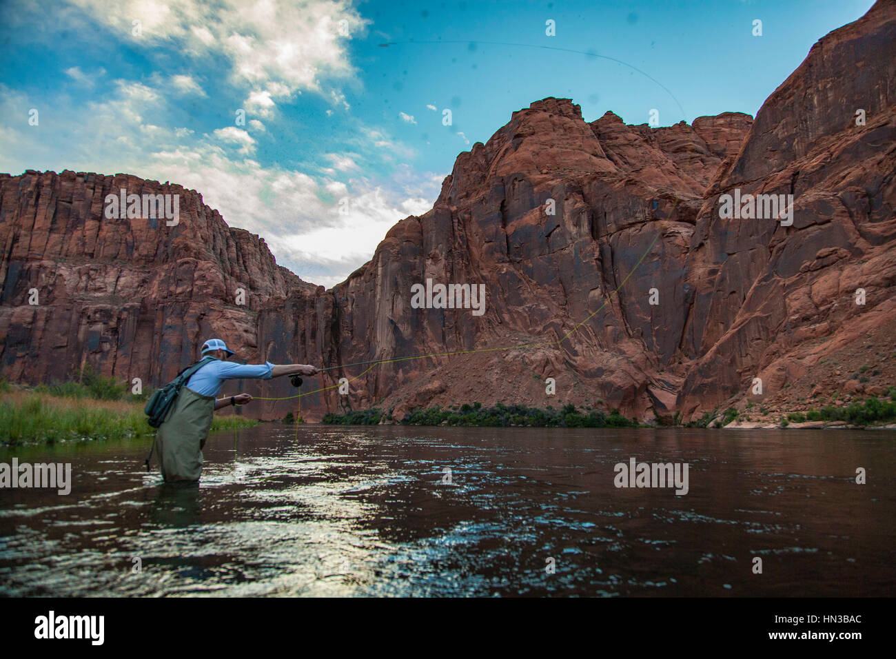 Three men on fly fishing hi-res stock photography and images - Alamy