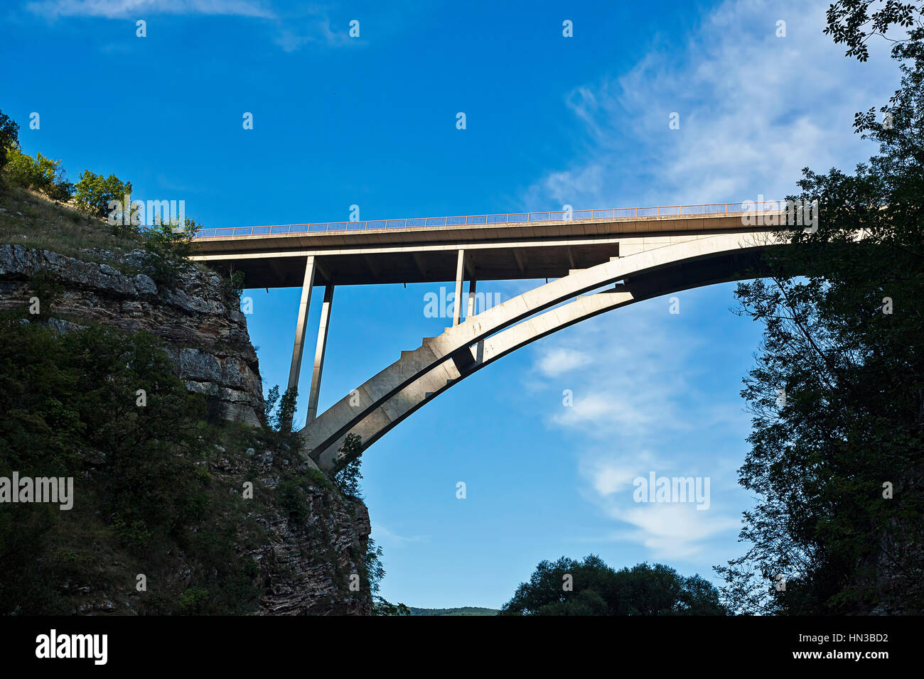 Road bridge over the chasm Stock Photo - Alamy