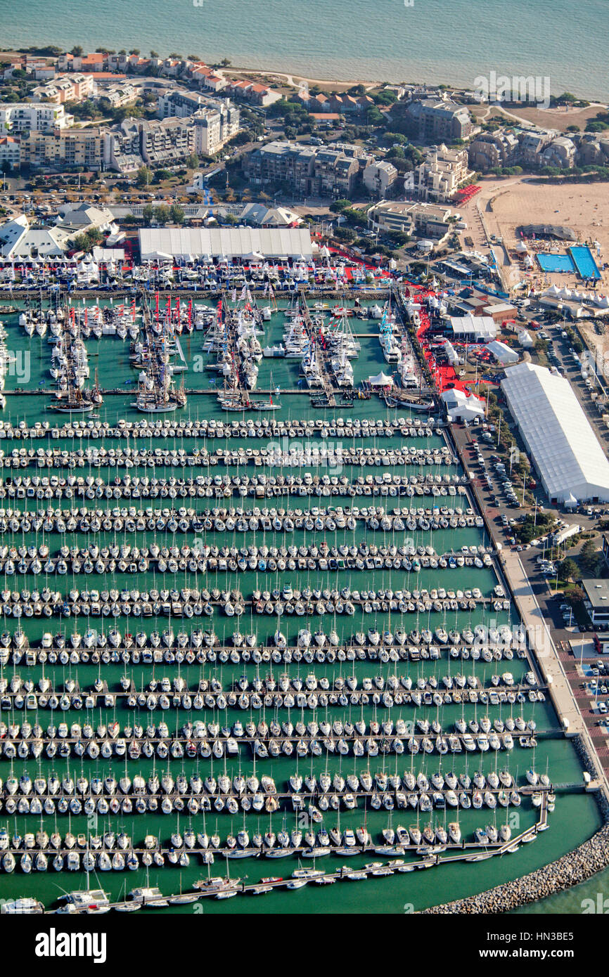 Aerial View Of The Grand Pavois La Rochelle Boat Show In France Stock ...