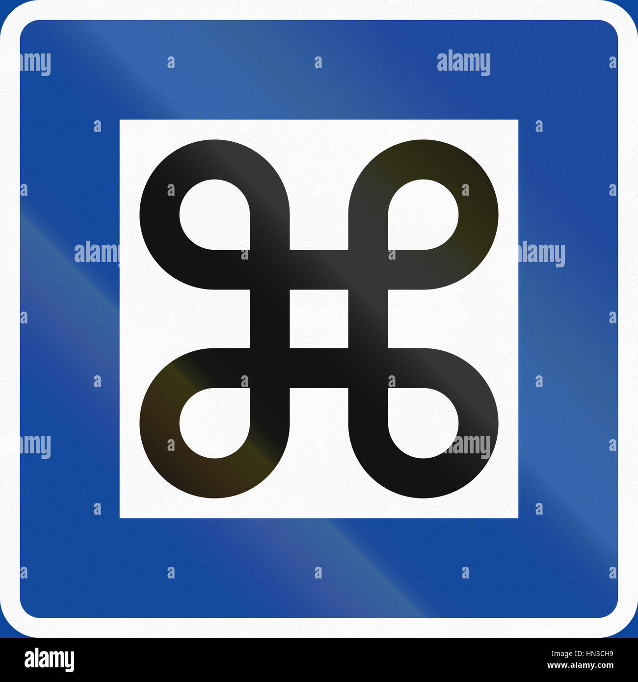 Road sign used in Sweden - National heritage Stock Photo - Alamy