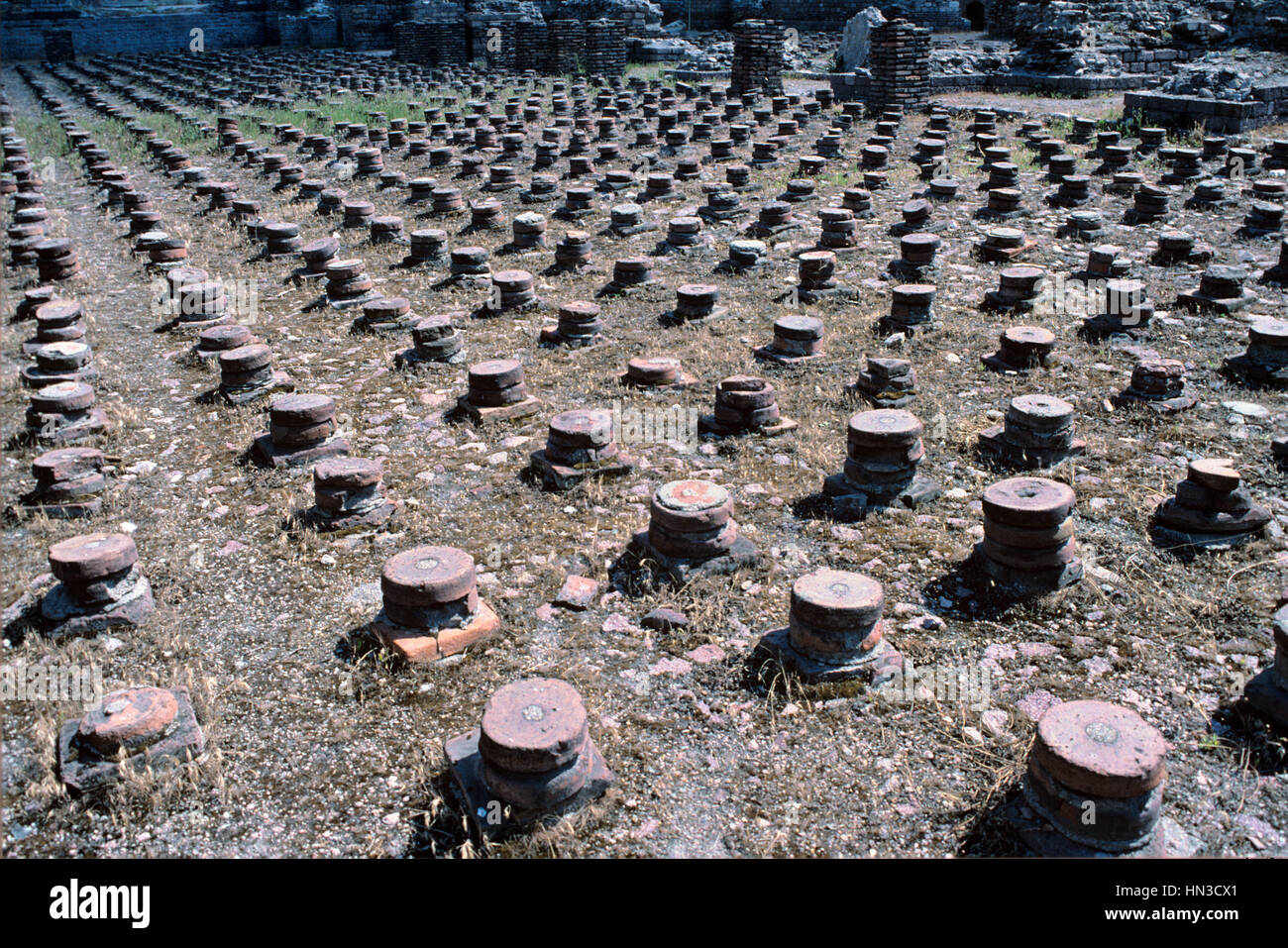 Roman Baths or Roman Bath Complex in the Old Town Ankara Turkey Stock ...