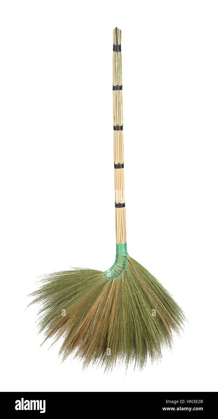 Broomstick isolated on white background Stock Photo - Alamy