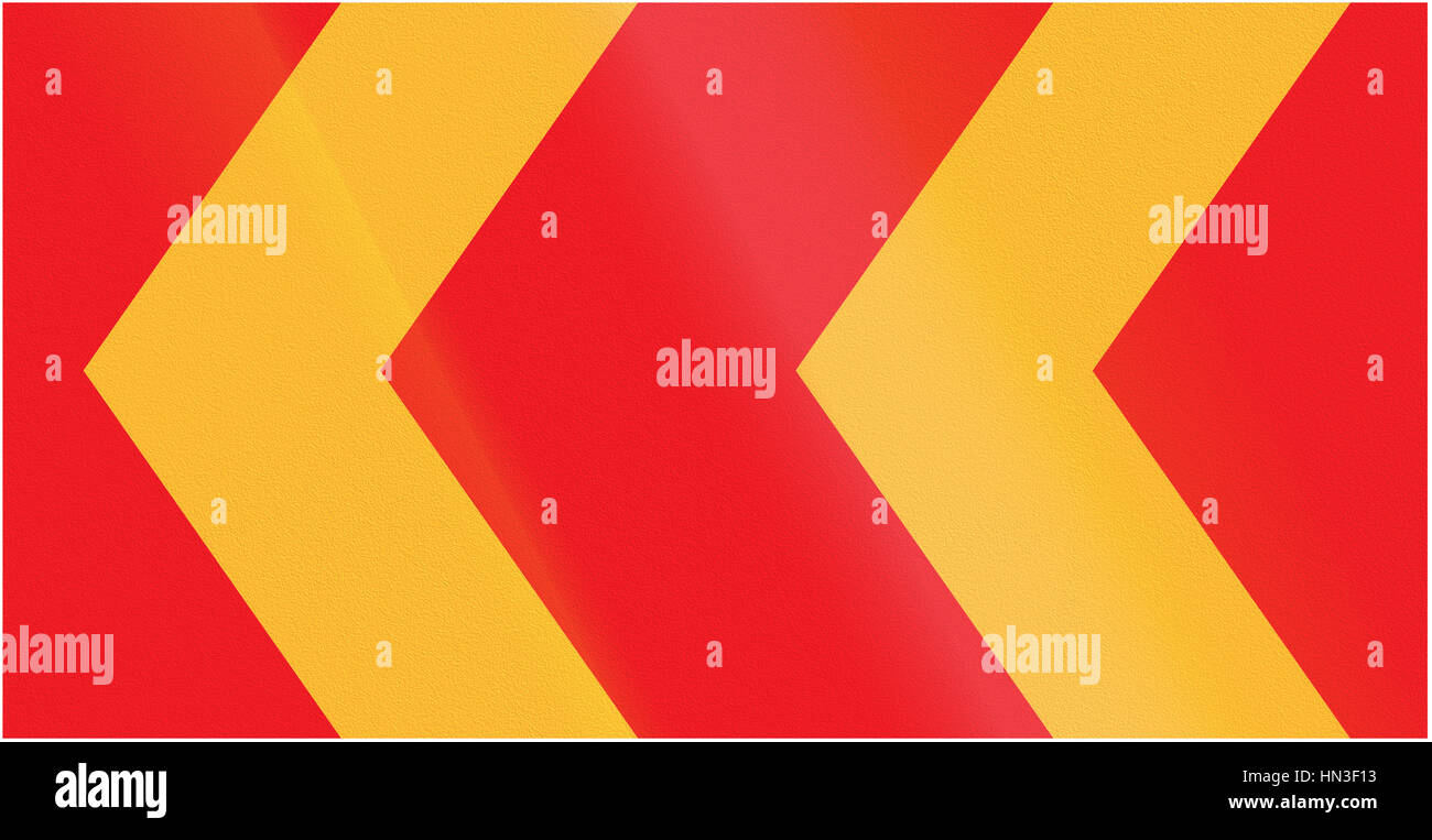 Road sign used in Sweden - Limited access arrow marker Stock Photo - Alamy