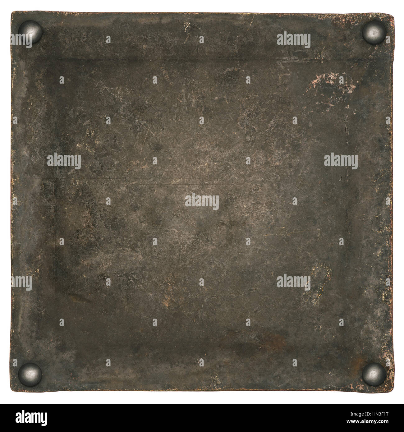 Old rusty metal plate with rivets. Industrial background, texture Stock ...