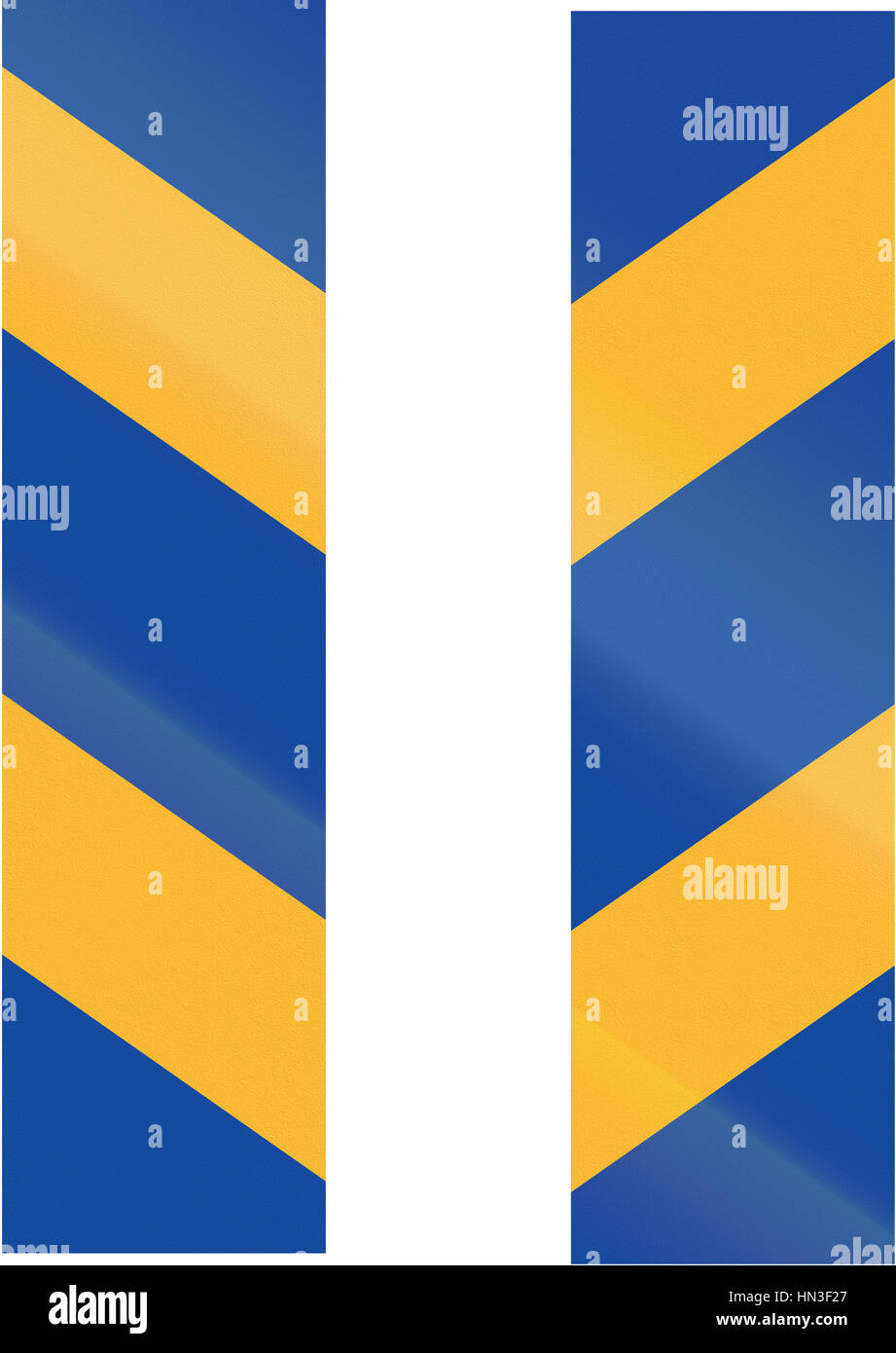 Road sign used in Sweden - Marking for sharp bends, bridge parapets ...