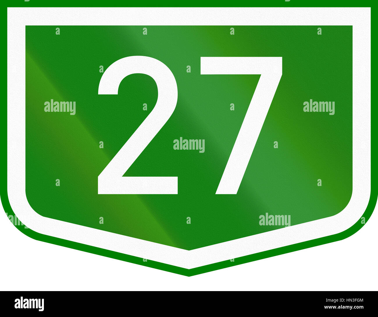 Route shield of a numbered main road in Hungary Stock Photo - Alamy