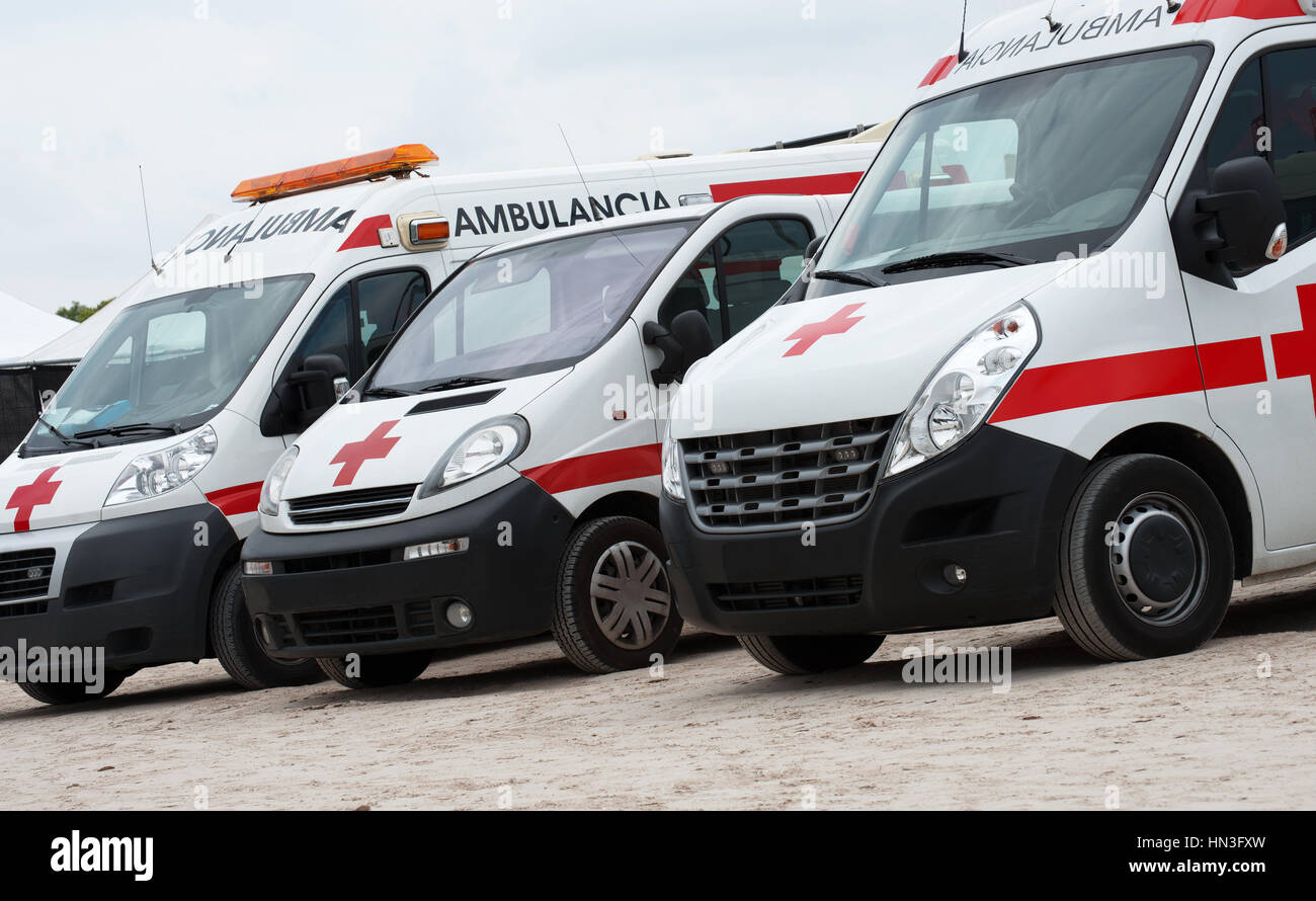 Spanish ambulance hi-res stock photography and images - Alamy