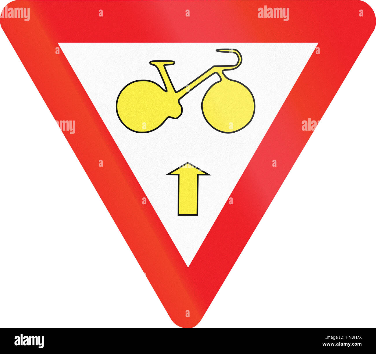 Yield continue ahead traffic sign hi-res stock photography and images ...