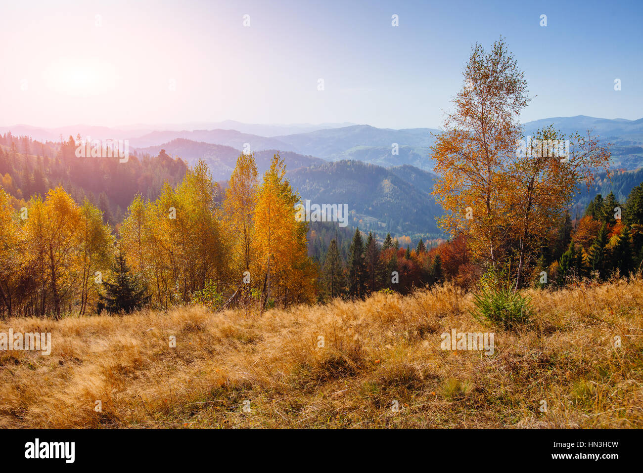 Scenic Autumn Landscape Stock Photo - Alamy