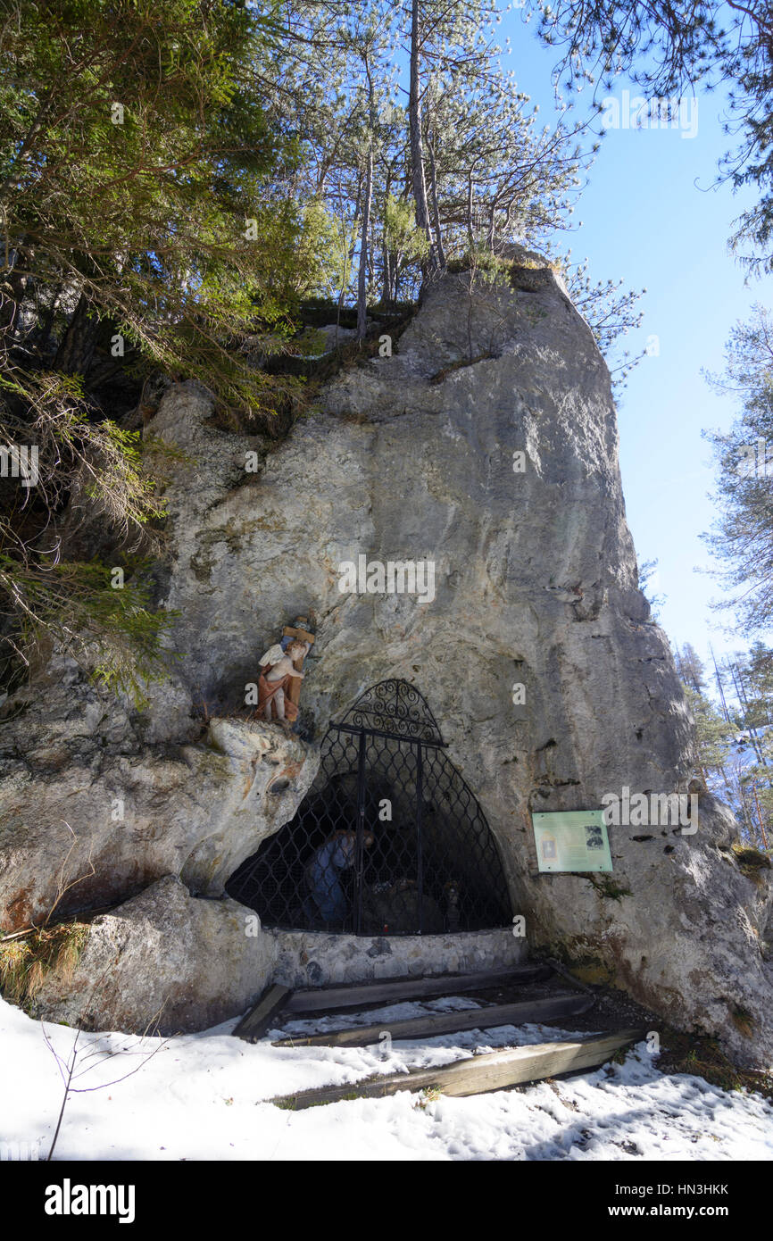 Gutenstein: Magdalenengrotte (Magdalena grotto), Wiener Alpen, Alps ...