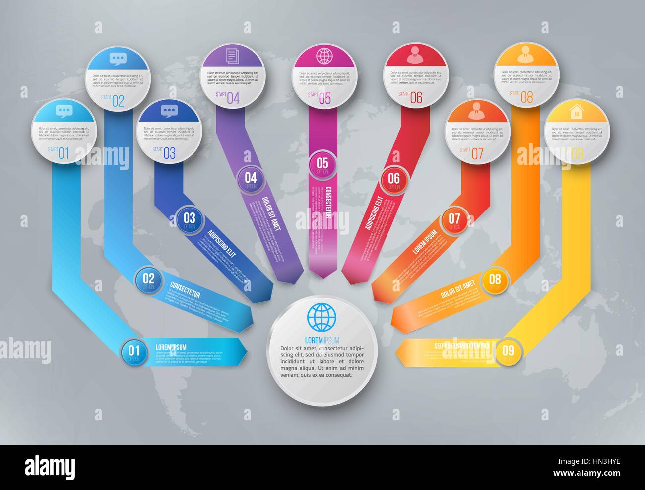 10 steps infographic hi-res stock photography and images - Alamy
