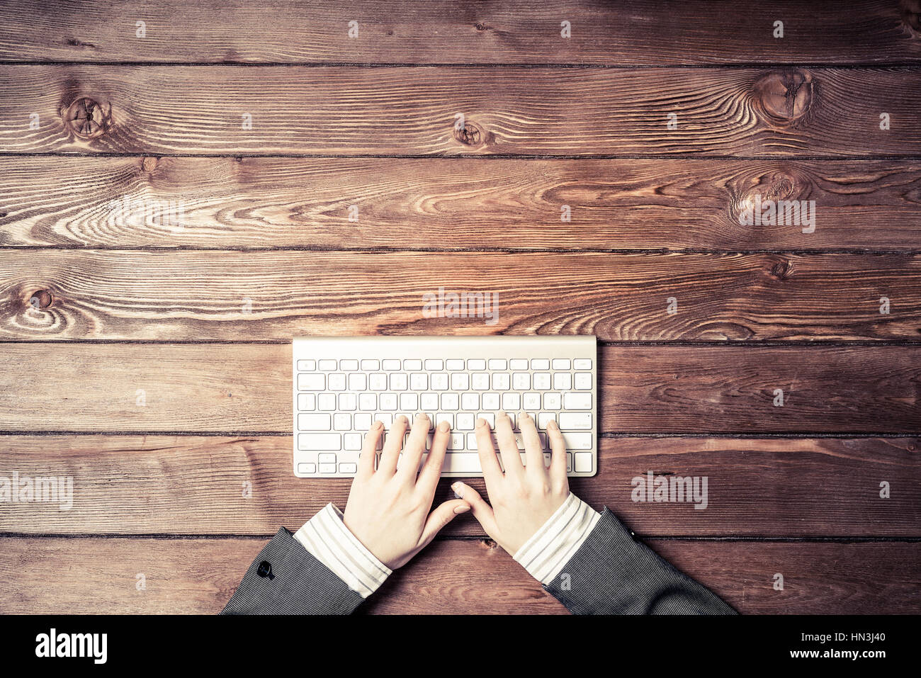 Female hands running with fingers on computer keyboard Stock Photo - Alamy