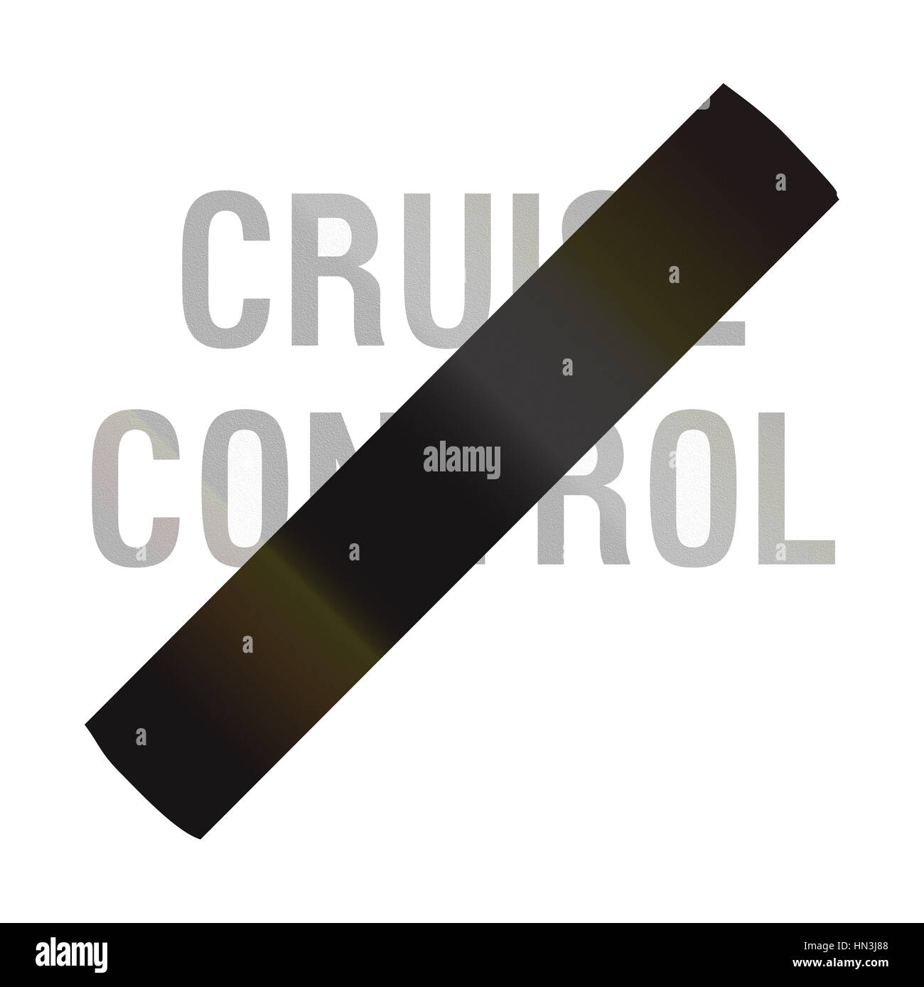 Belgian regulatory road sign - End of no cruise control Stock Photo - Alamy