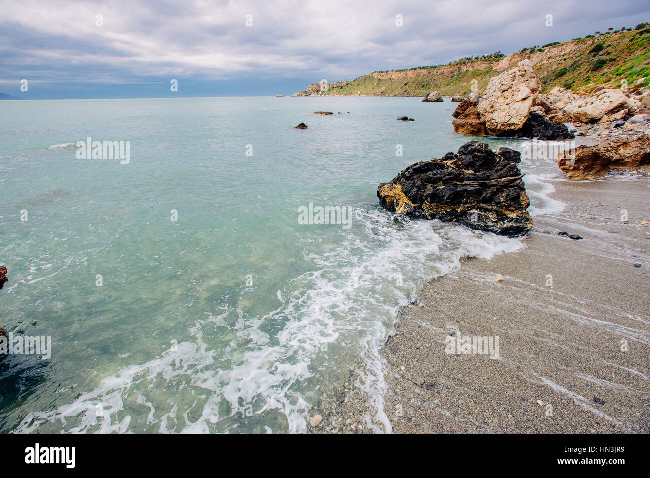 Beautiful Cape Milazzo. Italy Stock Photo - Alamy